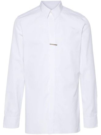 Givenchy chemise &agrave; boutonni&egrave;re sur le devant - Blanc