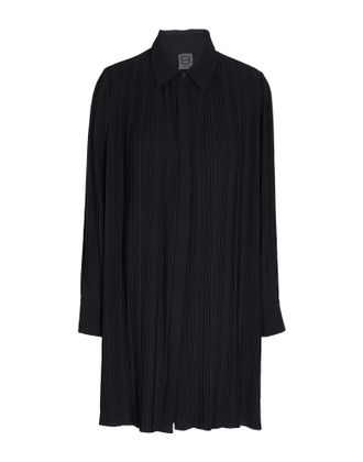 8 by YOOX PLEATED MINI CHEMISIER DRESS