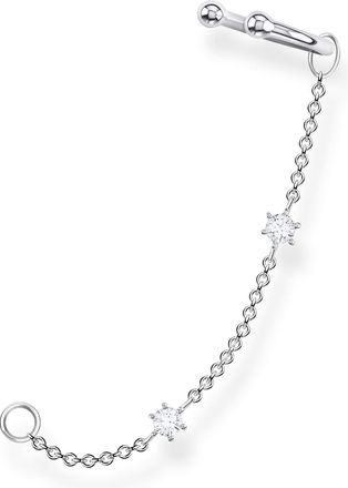 Thomas Sabo Thomas Sabo Einzel Ohrklemme weiße Steine silber 925 Sterling Silber EC0021-051-14