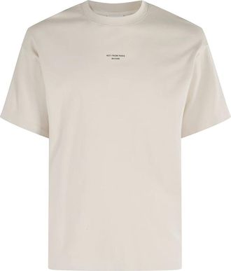 Dr&ocirc;le de Monsieur Homme, Tops, Beige, Taille: XL T-shirt Slogan Classique