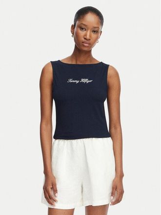 Tommy Hilfiger Top Classic WW0WW50947 Dunkelblau Regular Fit