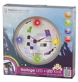PartyFunLights LED Clock 86384
