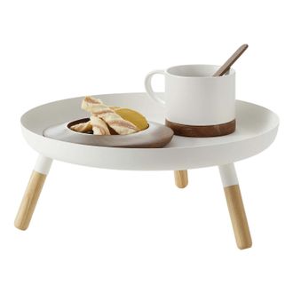 Yamazaki Tableware Plain Tabletttisch, Wei&szlig;, One Size