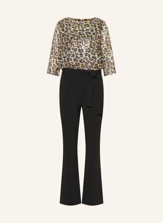 Ana Alcazar Jumpsuit Mit 3/4-Arm Und Pailletten schwarz