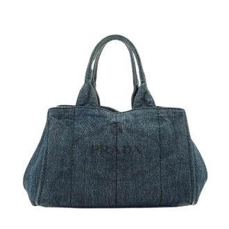Prada Pre-owned Canapa Tote Bag - - Pre-owned - Damen - Blau - ONE SIZE