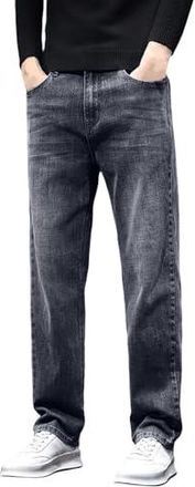 Generic Jean classique dextérieur pour homme avec poches, coupe décontractée, respirant pour un usage quotidien et activités de plage, gris, XXL