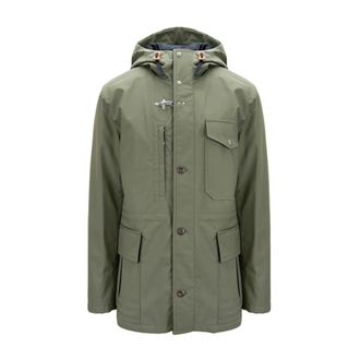 Fay Herren Knopfleiste Kapuzenjacke - - Coats - Herren - Gr&uuml;n - XL