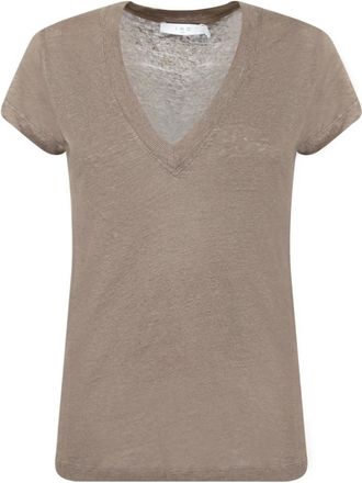 Iro Iro, Femme, Tops, Beige, Taille: 36 FR T-shirt Rodeo