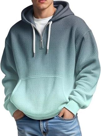 Generic Sweat &agrave; capuche en tricot confortable et respirant, doux, l&eacute;ger, d&eacute;contract&eacute;, streetwear pour un usage quotidien, b, 5XL