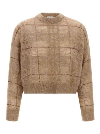 Brunello Cucinelli Pull Col Rond - Beige