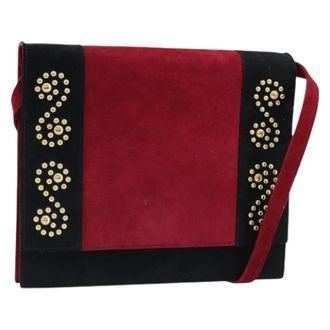 Saint Laurent Pre-owned Schultertasche aus Wildleder - - Pre-owned - Damen - Rot - ONE SIZE