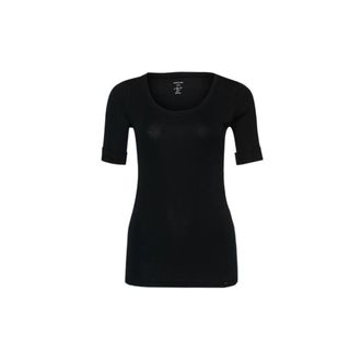 Marc Cain Hochwertiges Basic-Shirt - - Tops - Damen - Schwarzk - L