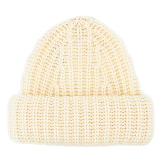 Lisa Yang Femme, Accessoires, Blanc, Taille: S Stockholm Beanie