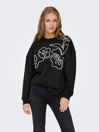 Jacqueline de Yong Sweatshirt JDYCANOA L/S EMB SWEAT JRS NOOS