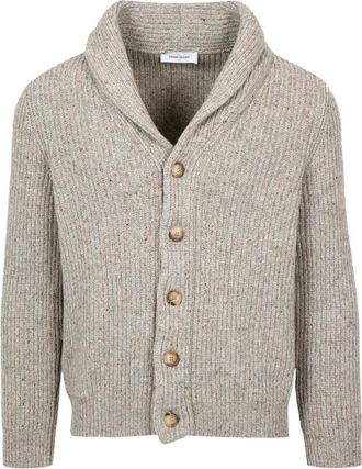 Gran Sasso Gilet &agrave; col ch&acirc;le - Homme - Pulls - Beige - Taille: L