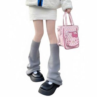 Dreshow Jambi&egrave;res Y2k pour Femmes et Filles Gu&ecirc;tres Femme Hiver Jambi&egrave;res Extensibles en Tricot pour la Danse Accessoire Tendance pour les Tenues Chaudes pour