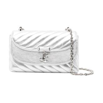 Jimmy Choo London Femme, Sacs, Gris, Taille: ONE Size Curve Crossbody Small