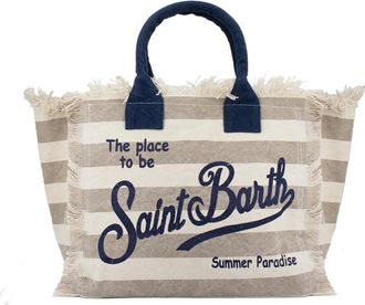 MC2 Saint Barth Femme, Sacs, Beige, Taille: ONE Size Sac Fourre-Tout en Toile