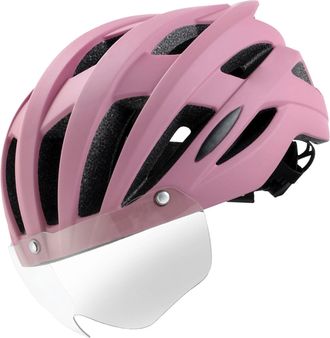 Generic Fahrrad Schutzhelm Erwachsene M&auml;nnliche Personen - Mit verstellbarer Kopfbedeckung und farbwechselnder Schutzbrille,Mountainbike Helm | Geeignet f&uuml;r e