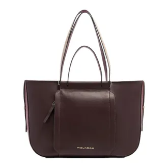 Piquadro Leder Laptoptasche 14 mit RFID-Schutz - - Bags - Damen - Rot - ONE SIZE