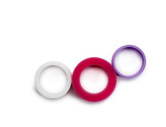 Ibili Ibili 792000 Nivellierring-Set 3/5 / 10 mm, Silikon, wei&szlig;/rot/lila, 20 x 8 x 3 cm, 3 Einheiten