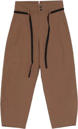 Barena Femme, Pantalons, Brun, Taille: 42 FR Tapered Pantalons
