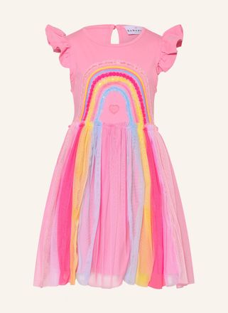 Danamade Danamade Kleid Im Materialmix Mit Pailletten rosa