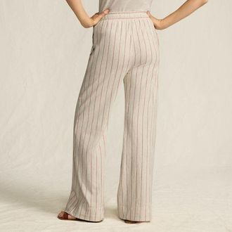 Lands End Jerseyhose mit weitem Bein, Damen, Größe:32-34 regular, Weiß, by Lands End