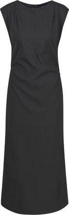 Bugatti Femme, Robes, Noir, Taille: 38 FR Robe sans Manches avec Fentes Lat&eacute;rales