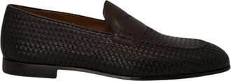 Doucal's Homme, Chaussures, Brun, Taille: 41 1/2 EU Mocassino Penny Adler Intreccio