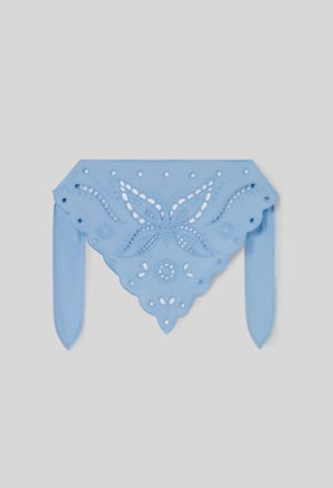 Claudie Pierlot Foulard brod&eacute; &agrave; nouer