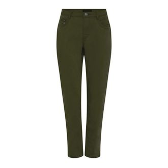 C.Ro Dunkelgr&uuml;ne klassische Hose - - Trousers - Damen - Gr&uuml;n - 4XL