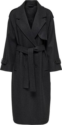 Only Onldear-Trillion Long Belt Coat Pnt Noos