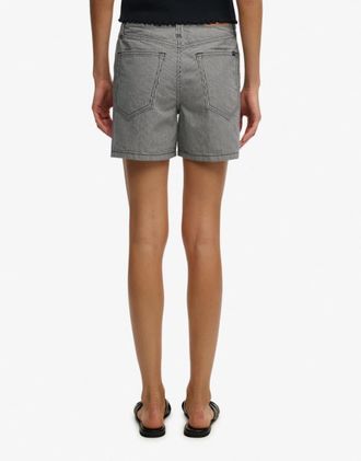 Superdry Shorts mit Hickory-Streifen in kr&auml;ftigem Marineblau und mittelhohem Bund-Navy