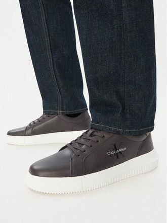 Calvin Klein Sneakers Chunky Cupsole Mono Lth YM0YM01317 Braun