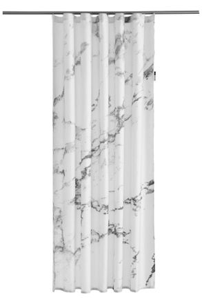 Kleine Wolke Duschvorhang Marble, Anthrazit, Textil, Mauer, 180x200 cm, Textiles Vertrauen - Oeko-Tex, wasserabweisend, Badtextilien, Duschvorh&auml;nge