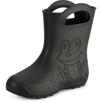 Ladeheid Eva Gummistiefel Damen federleichte wasserdichte Damenschuhe Regenschuhe LA-CA-09 (Carbone, 36/37 EU)