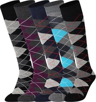 MySocks MySocks Hommes Femmes Genou Haute Chaussettes,Multicolore 702,42-46