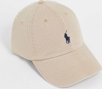 Polo Ralph Lauren Baseballkappe in Beige mit Markenlogo-Neutral