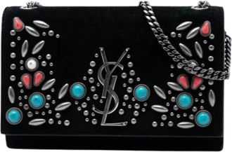 Saint Laurent Pre-owned Vintage Suede Crossbody Bag - - Pre-owned - Damen - Schwarzk - ONE SIZE