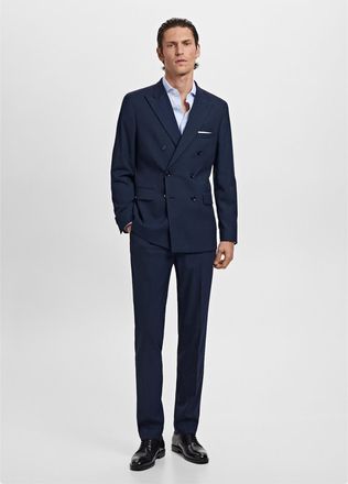 Mango Slim-Fit-Anzughose Mónaco marineblau - Herren - 36 - MANGO MAN