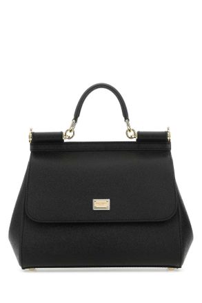 Dolce & Gabbana Sicily Top Handle Bag - Black