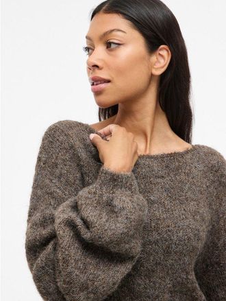 Vila Strickpullover VIMARLEY L/S KNIT PULLOVER- NOOS Materialmix, regular fit