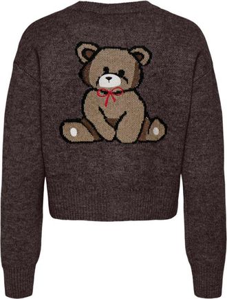 Only Kurzjacke 2026 5_FALL2 braun,Casual,Polyacryl,Fotoprint,Rundhals,Langarm,Gerade