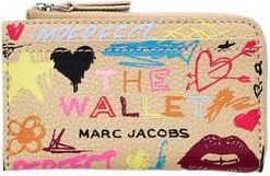 Marc Jacobs Portefeuille The Punk Scribble en cuir