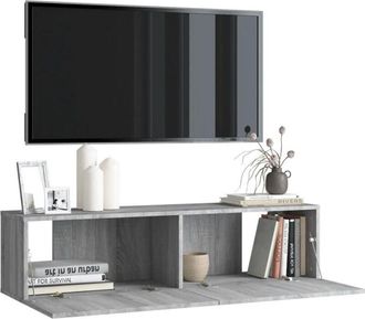vidaXL Vidaxl - TV-Wandschrank Grau Sonoma 120x30x30 cm Holzwerkstoff