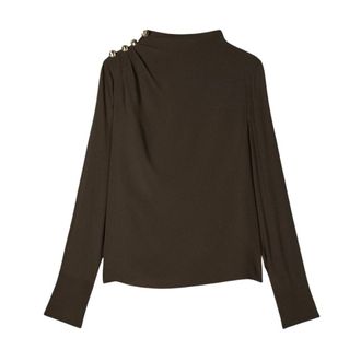 Patrizia Pepe Casacca Essential - - Blouses & Shirts - Damen - Braun - XL