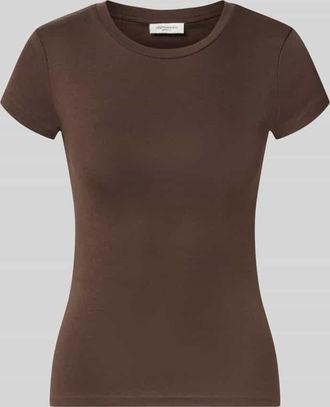 Gina Tricot Skinny Fit T-Shirt aus Baumwoll-Mix