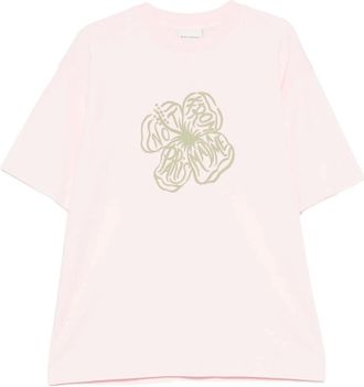 Dr&ocirc;le de Monsieur Homme, Tops, Rose, Taille: L T-Shirt Slogan Hibiscus