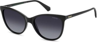 Polaroid Femme, Accessoires, Noir, Taille: 55 MM Lunettes de soleil &eacute;l&eacute;gantes monture noire